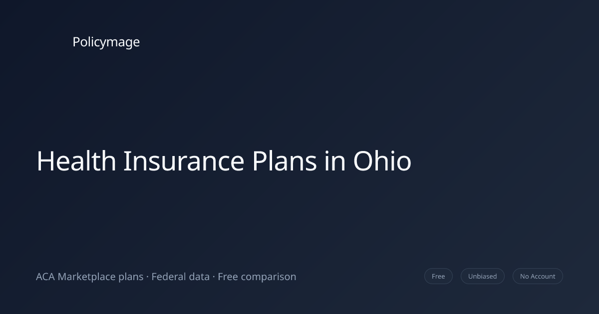 Health Insurance Plans in Ohio (2026) | Policymage